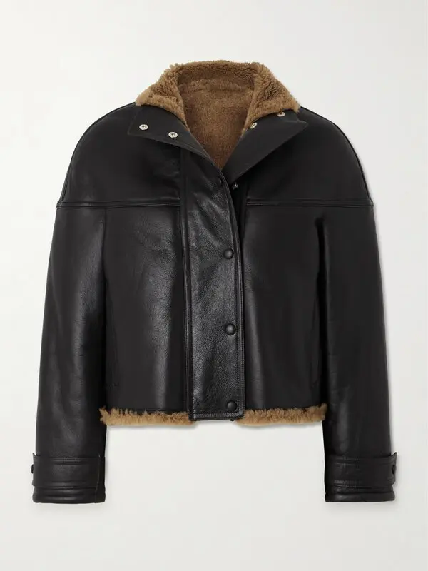 YVES SALOMON Cropped Shearling Jacket