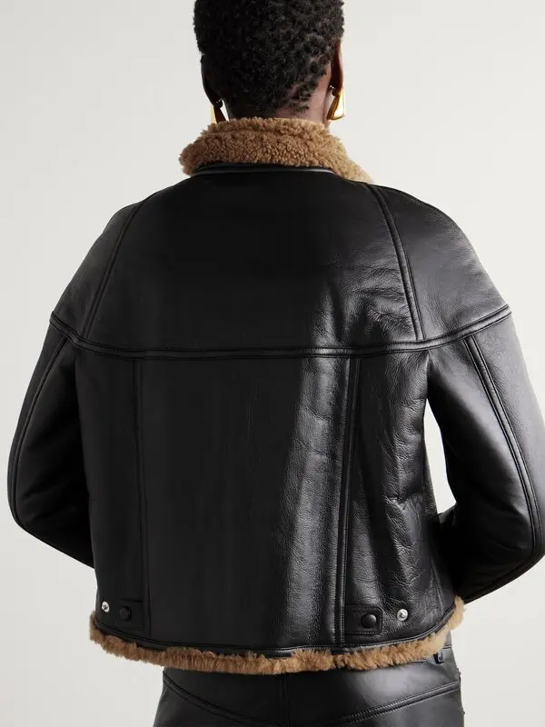 YVES SALOMON Cropped Shearling Jacket