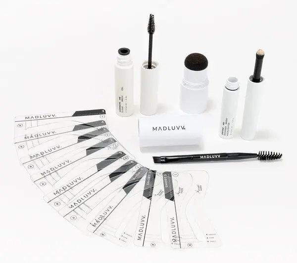 MADLUVV Brow Stamp Kit With Brow Gel And Highlighter - One-color