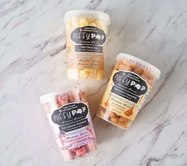 PUFFY POP Tubs Sweet & Salty Puffed Corn