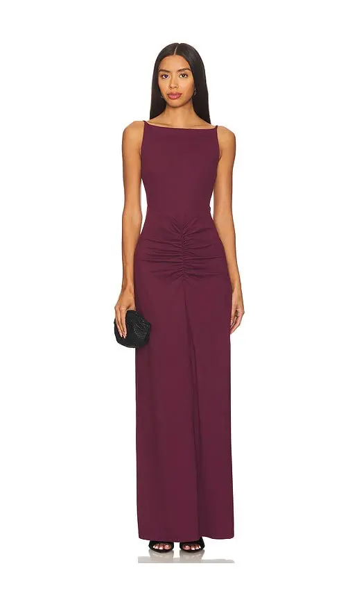 Susana Monaco High Neck Jersey Gown
