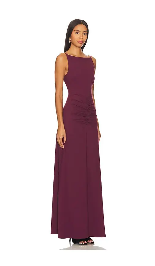 Susana Monaco High Neck Jersey Gown