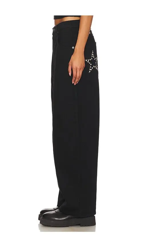 NIIHAI Embellished Baggy Jeans