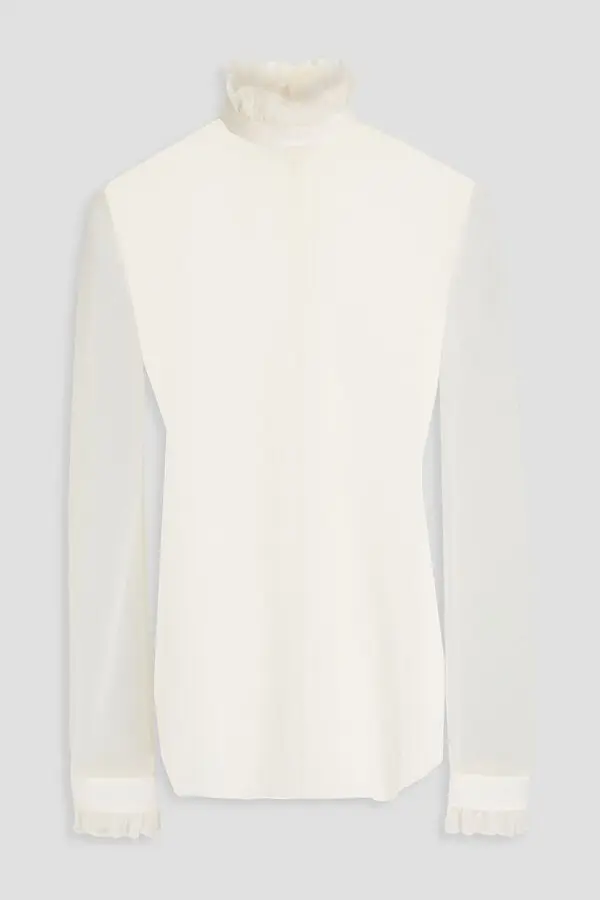 Philosophy Di Lorenzo Serafini Ruffled Georgette Blouse