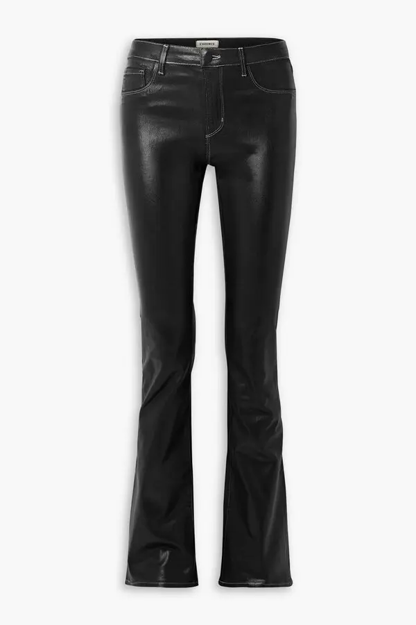 L'Agence Selma Coated Highrise Flared Jeans