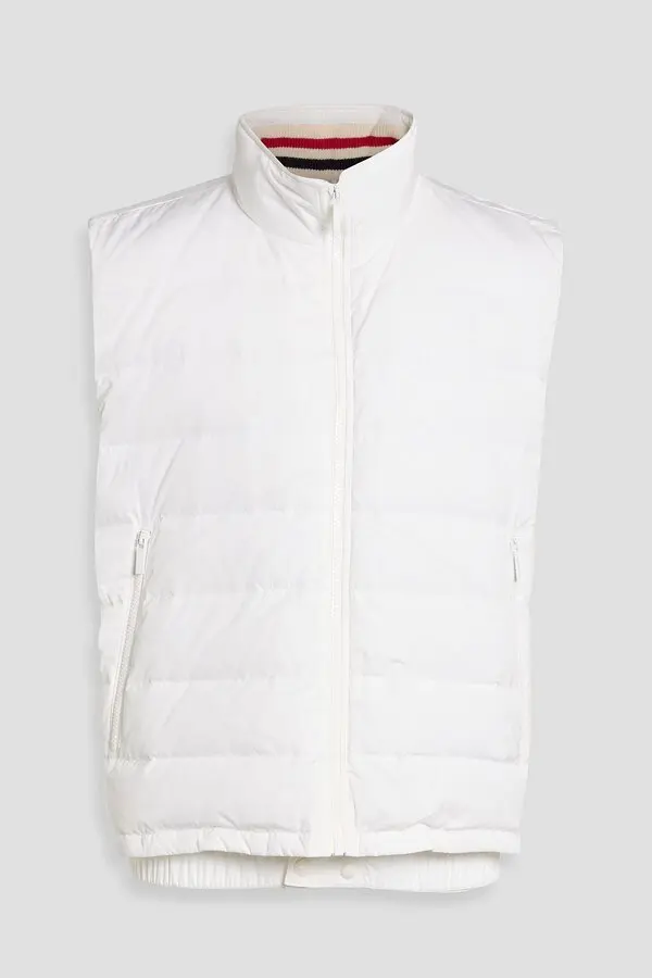 Thom Browne Quilted Shell Down Vest - White