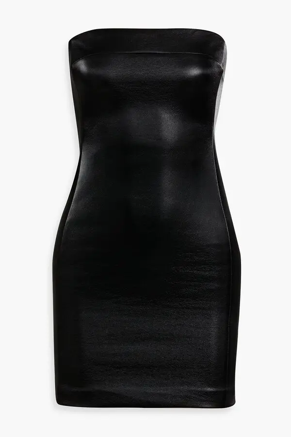 Alice + Olivia Kelly Strapless Mini Dress In Black - 70% Off | Editorialist