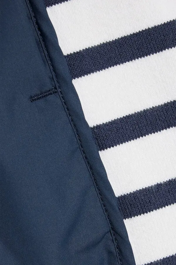 Thom Browne Striped Shell And Stretch-knit Shorts