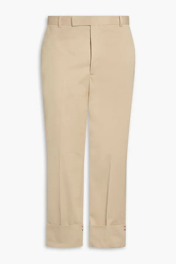 Thom Browne Cotton-twill Pants - Beige