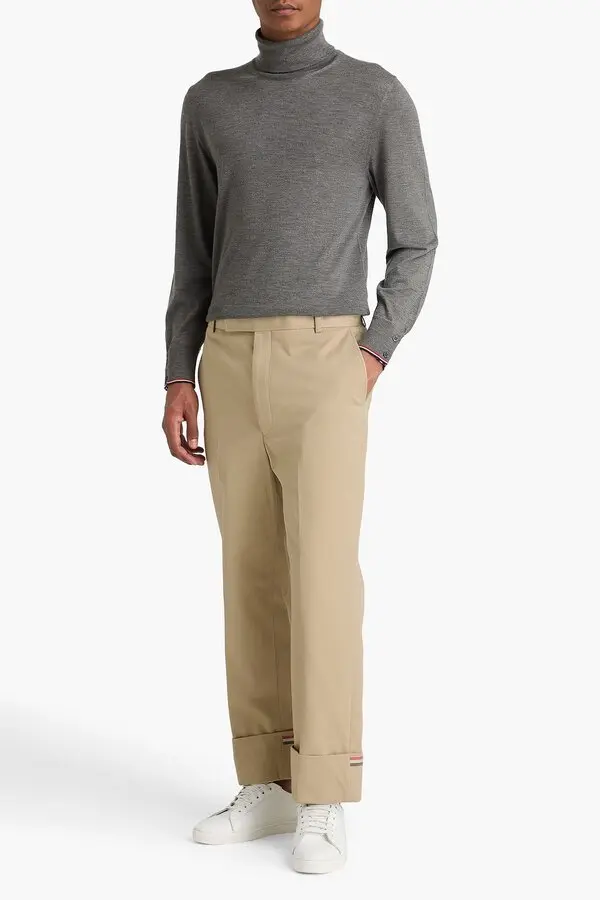 Thom Browne Cotton-twill Pants - Beige