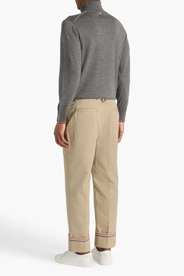 Thom Browne Cotton-twill Pants - Beige