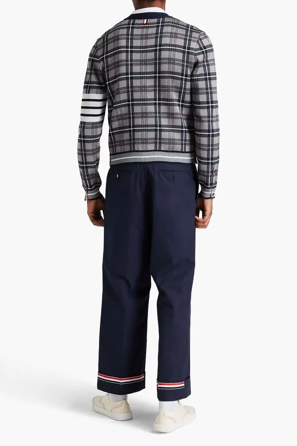 Thom Browne Grain De Poudre Pants - Navy