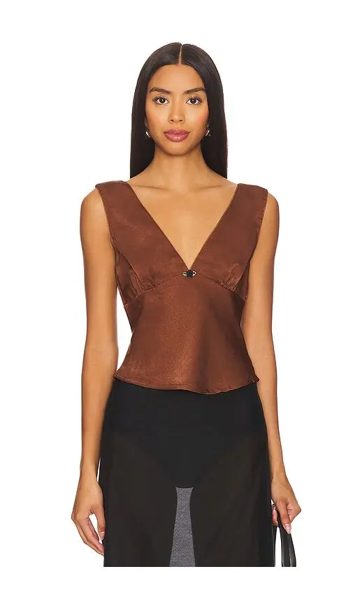 NIA Celia Top - Chocolate