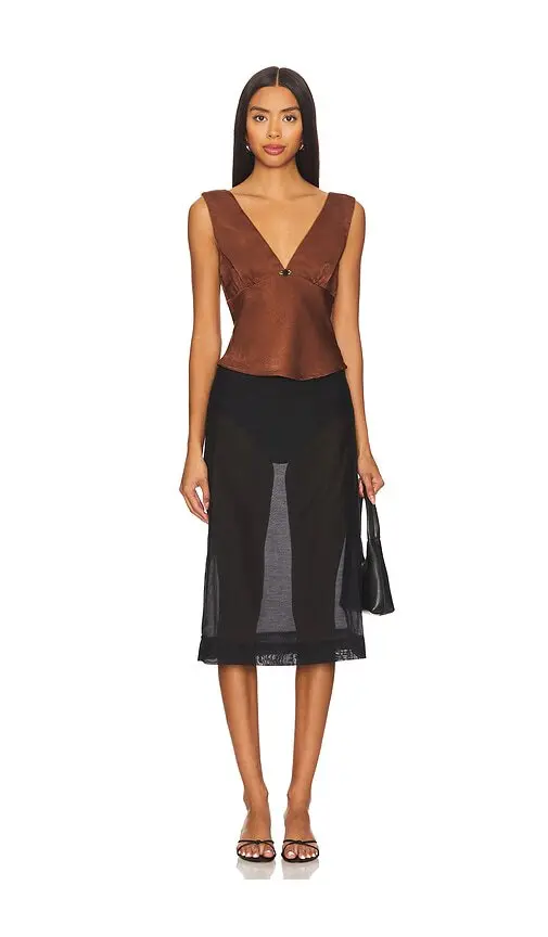 NIA Celia Top - Chocolate
