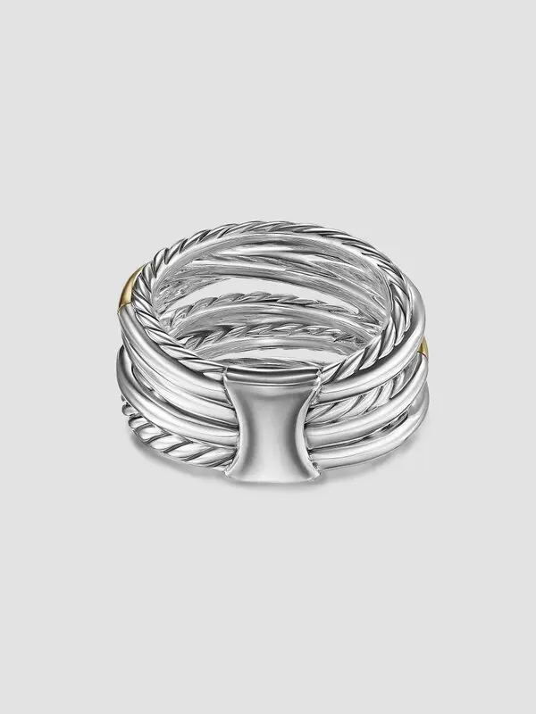 David Yurman Crossover Seven Row Ring In Sterling Silver