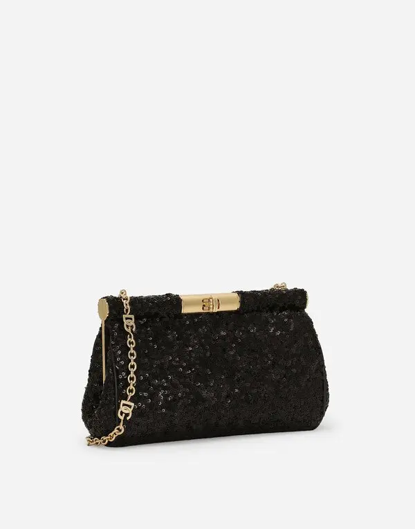 Dolce & Gabbana Medium Marlene Shoulder Bag - Black