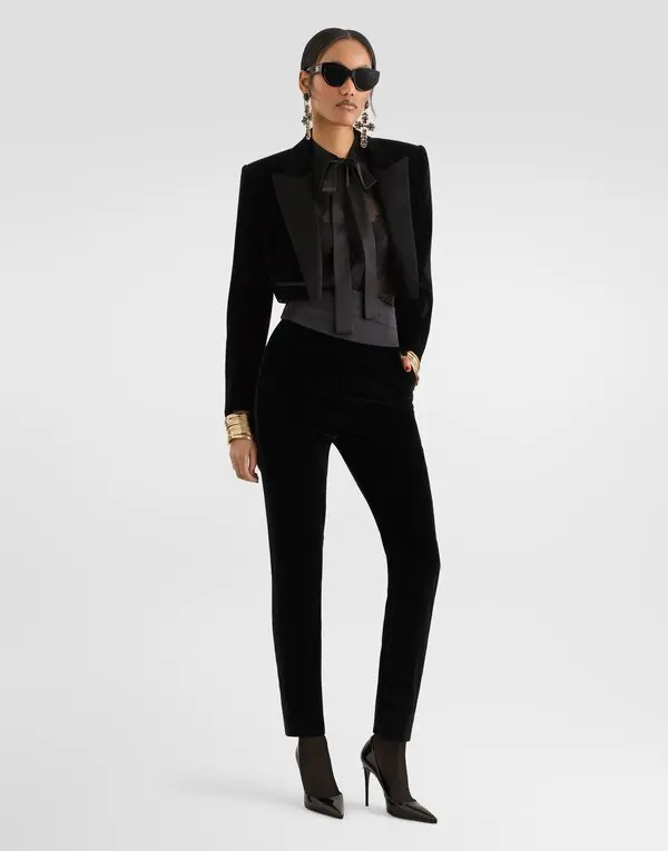 Dolce & Gabbana Velvet Spencer Tuxedo Jacket