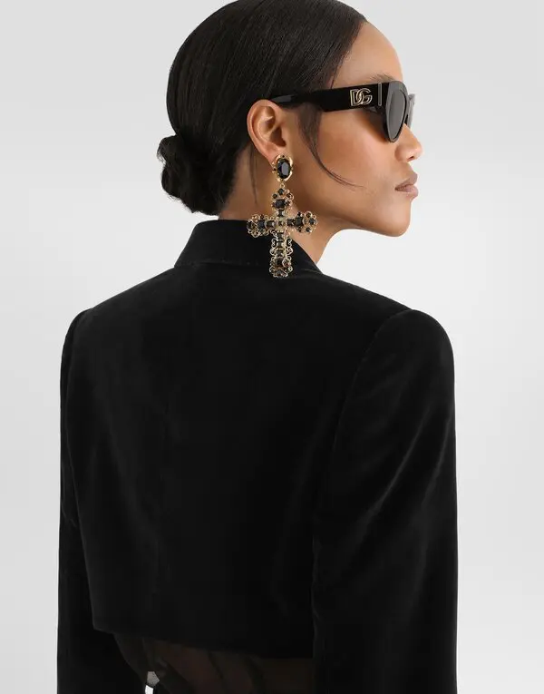 Dolce & Gabbana Velvet Spencer Tuxedo Jacket
