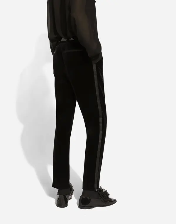Dolce & Gabbana Classic Velvet Tuxedo Pants