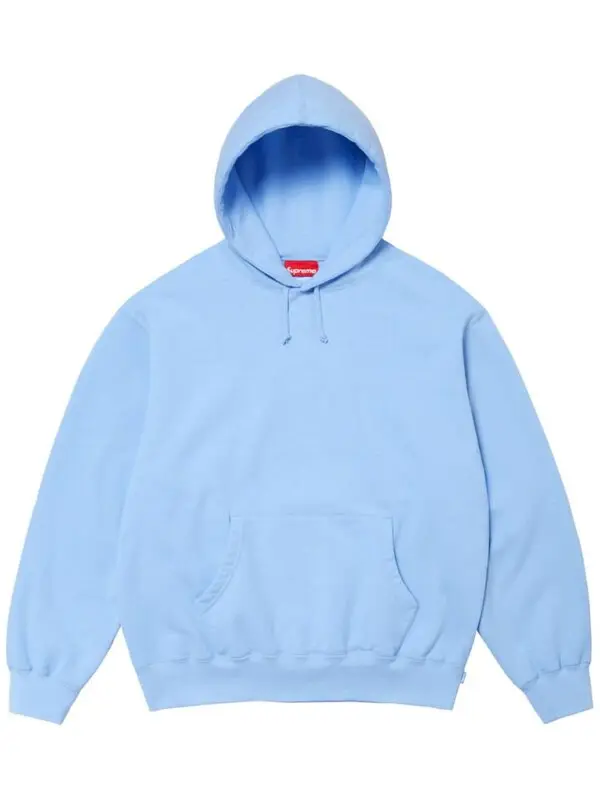 Supreme Satin-appliqué Light Hoodie - Blue