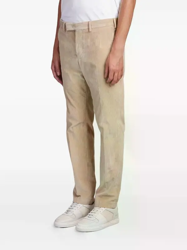 PT TORINO Corduroy Straight-leg Trousers - Neutrals