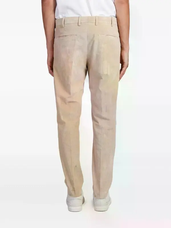 PT TORINO Corduroy Straight-leg Trousers - Neutrals