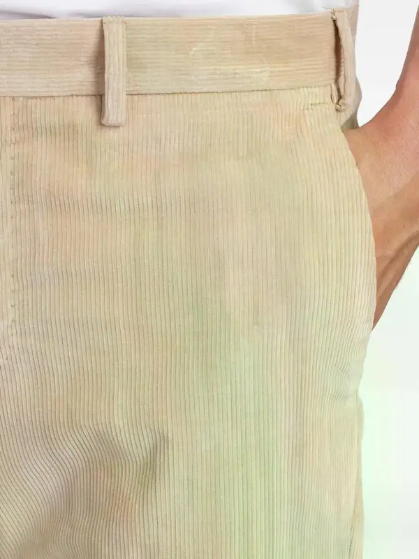 PT TORINO Corduroy Straight-leg Trousers - Neutrals