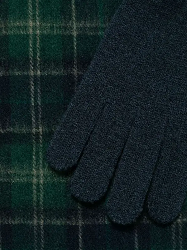 Barbour Tartan Scarf And Gloves Set