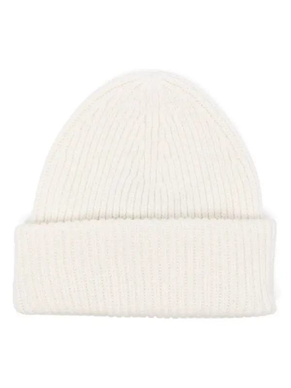Fabiana Filippi Ribbed Beanie - White
