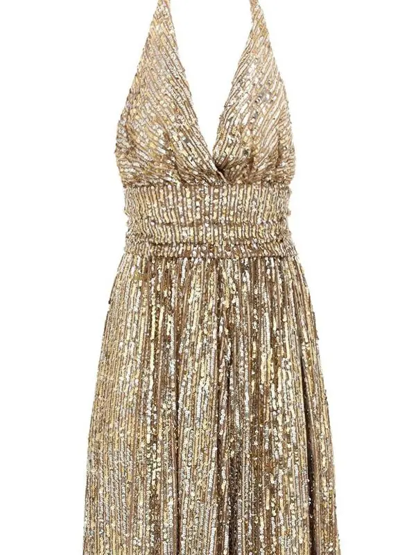 Dolce & Gabbana Sequined Halterneck Gown