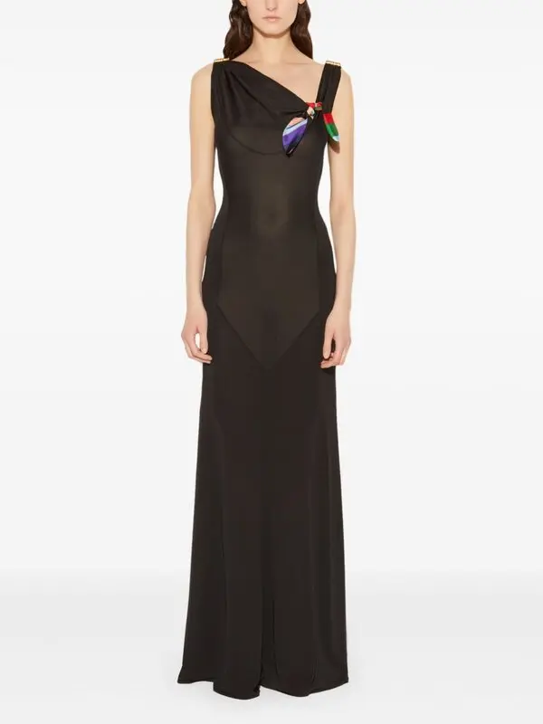 Emilio Pucci Bow-detail Maxi Dress