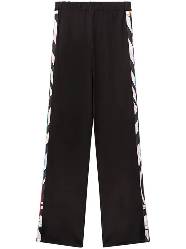 Emilio Pucci Abstract-print Trim Trousers