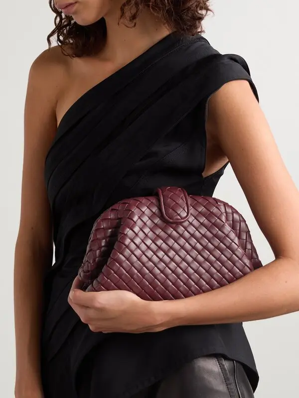 bottega veneta - Bottega Veneta Lauren 1980 Small Intrecciato Leather Clutch