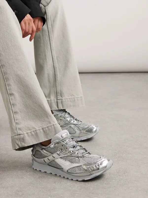 Bottega Veneta Orbit Sneakers - Silver