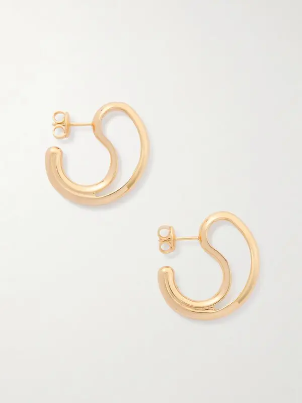 Bottega Veneta Plated Silver Earrings - Gold
