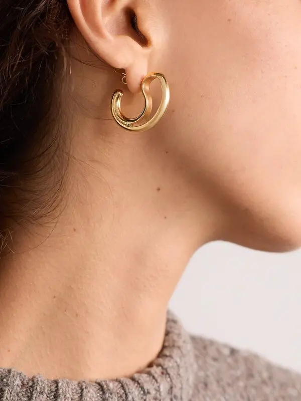 Bottega Veneta Plated Silver Earrings - Gold