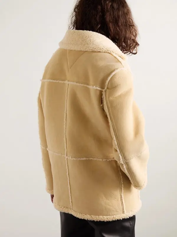 Bottega Veneta Double-breasted Shearling Coat