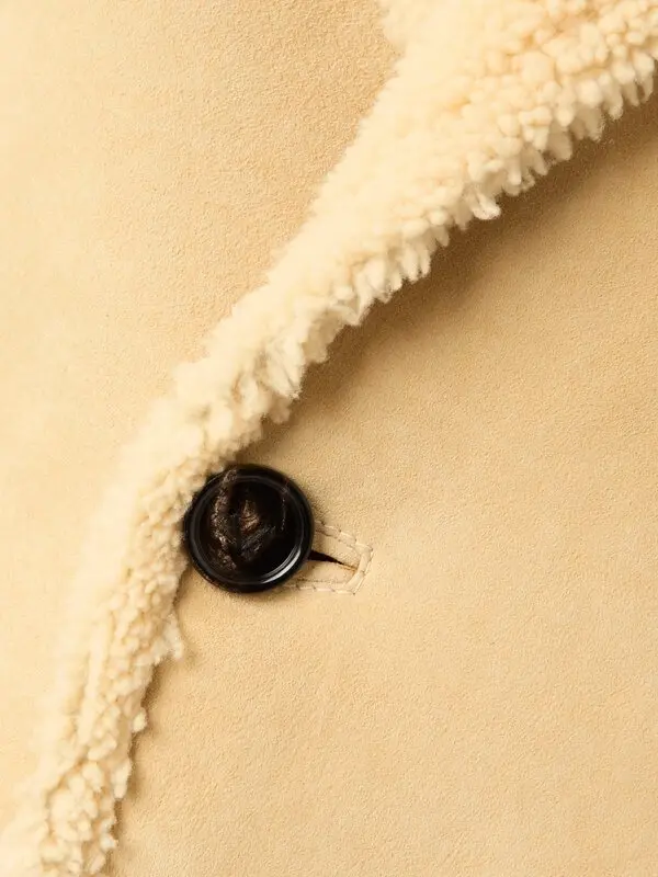 Bottega Veneta Double-breasted Shearling Coat