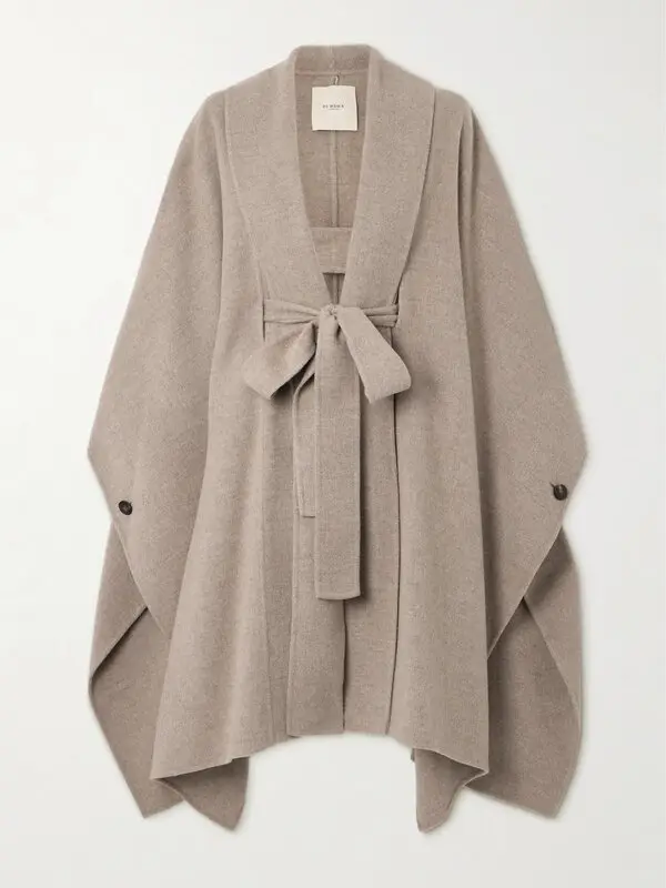Purdey Carrington Belted Wool And Cashmere-blend Cape