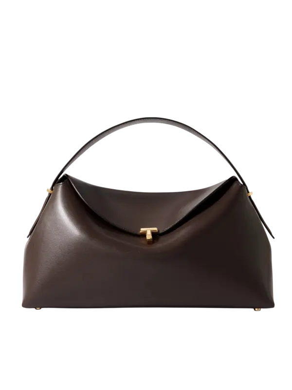 TOTEME T-lock Leather Shoulder Bag