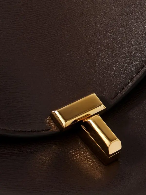 TOTEME T-lock Leather Shoulder Bag