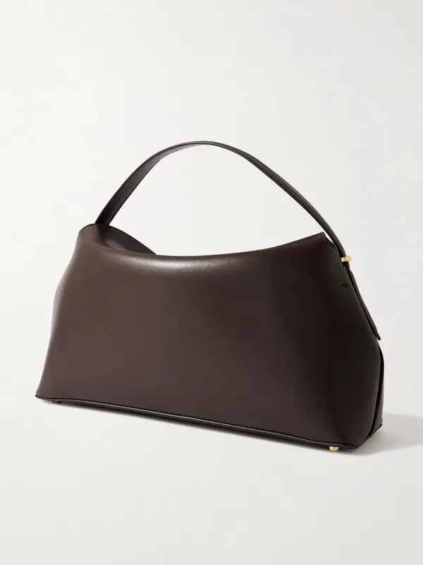 TOTEME T-lock Leather Shoulder Bag