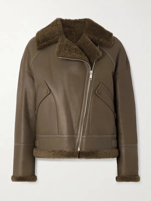 YVES SALOMON Shearling Biker Jacket