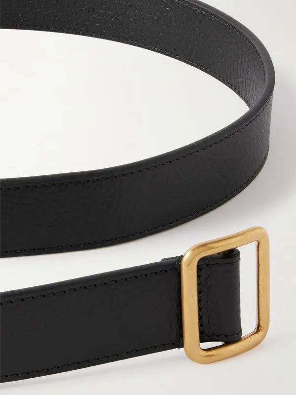 THE ROW Jin Textured-leather Belt