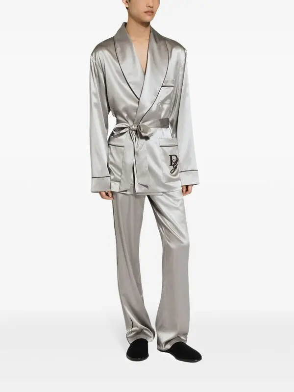 Dolce & Gabbana Silk Drawstring Trousers