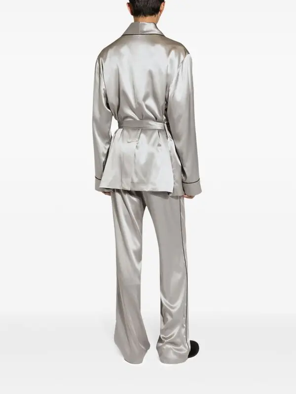 Dolce & Gabbana Silk Drawstring Trousers