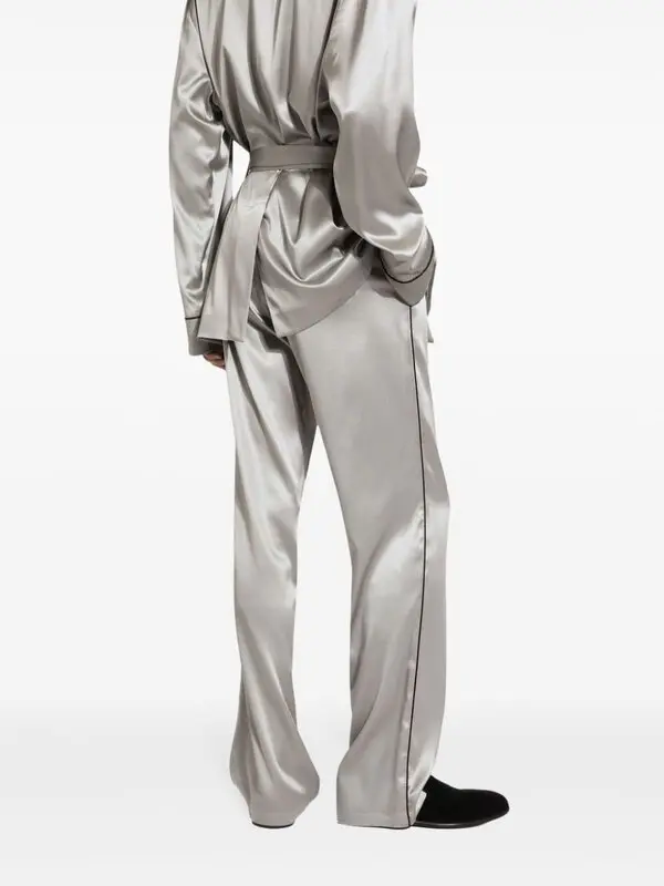 Dolce & Gabbana Silk Drawstring Trousers