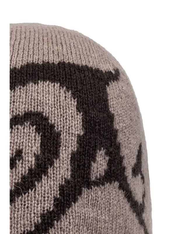 Roa Graphic Beanie - Brown | Editorialist