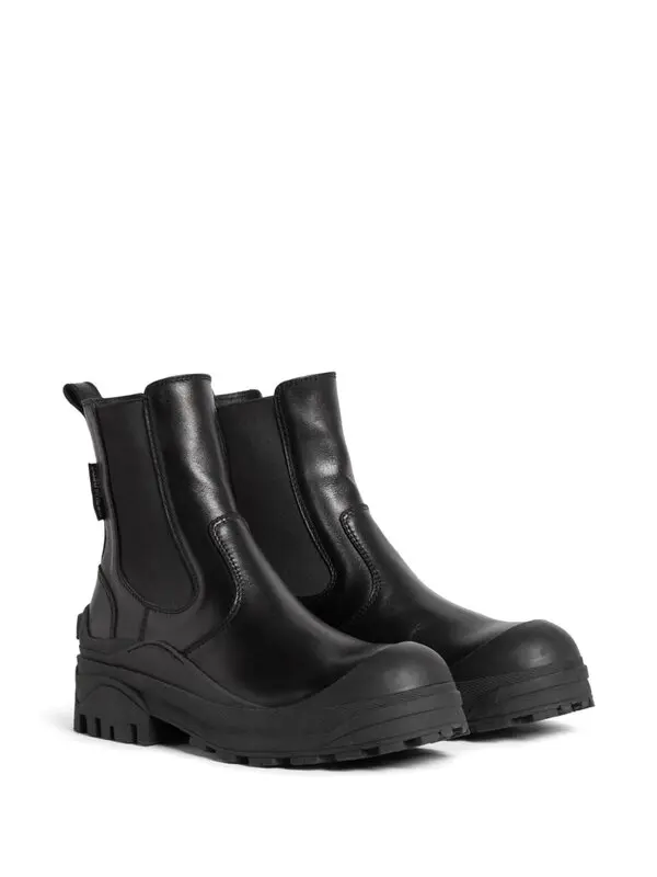 Dsquared2 Logo-embossed Leather Chelsea Boots