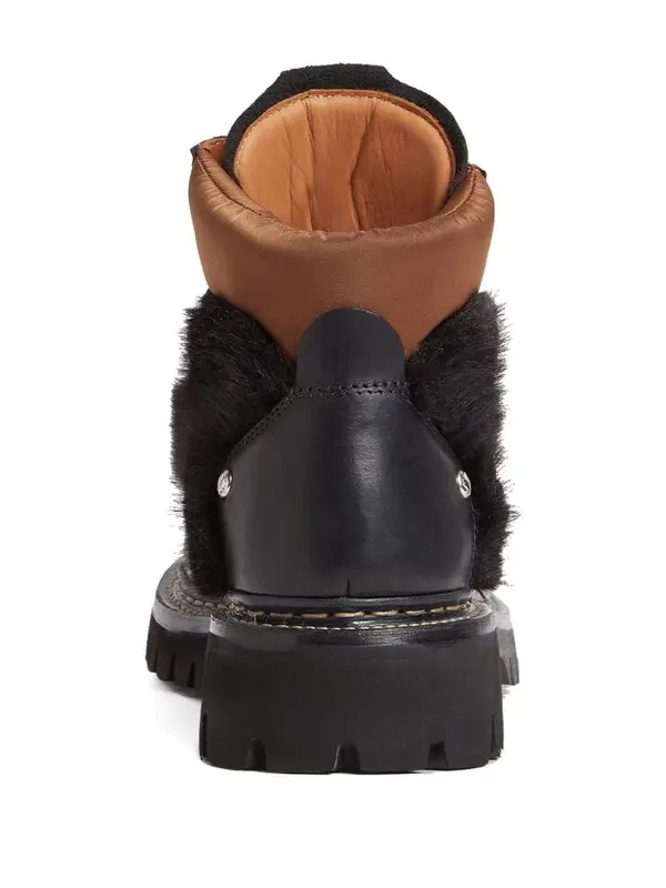 Dsquared2 Faux-fur Detail Hiking Boots